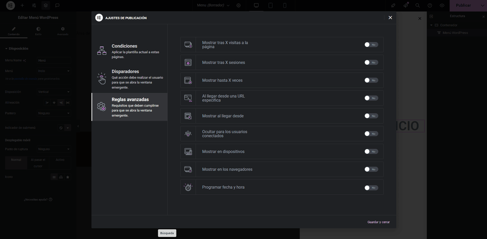 Cómo crear un menú lateral en Wordpress 2025 - Exyo